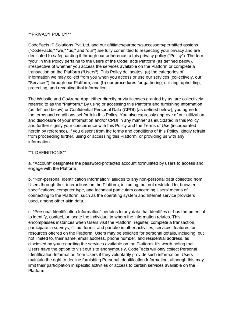 Privacy Policy | PDF | Http Cookie | Information