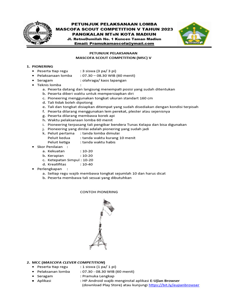 JUKLAK Dan JUKNIS MSC V | PDF