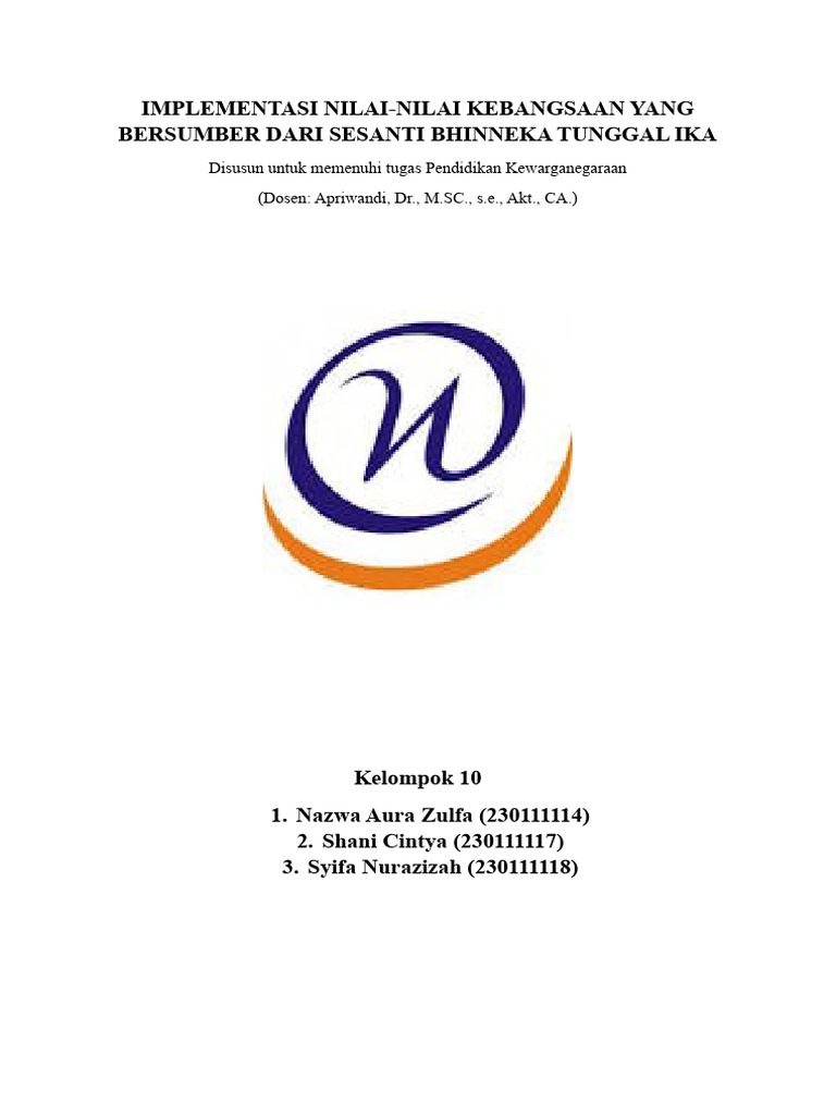 Implementasi Bhinneka Tunggal Ika | PDF | Agama & Spiritualitas