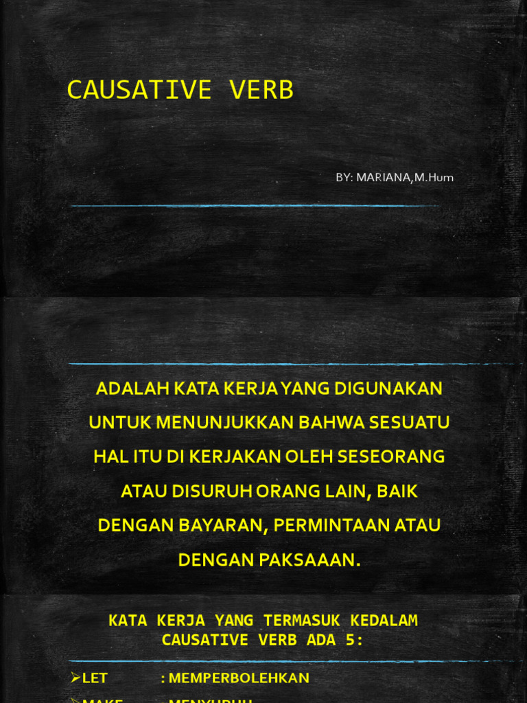 Causative Verb | PDF | Linguistic Typology | Syntactic Relationships