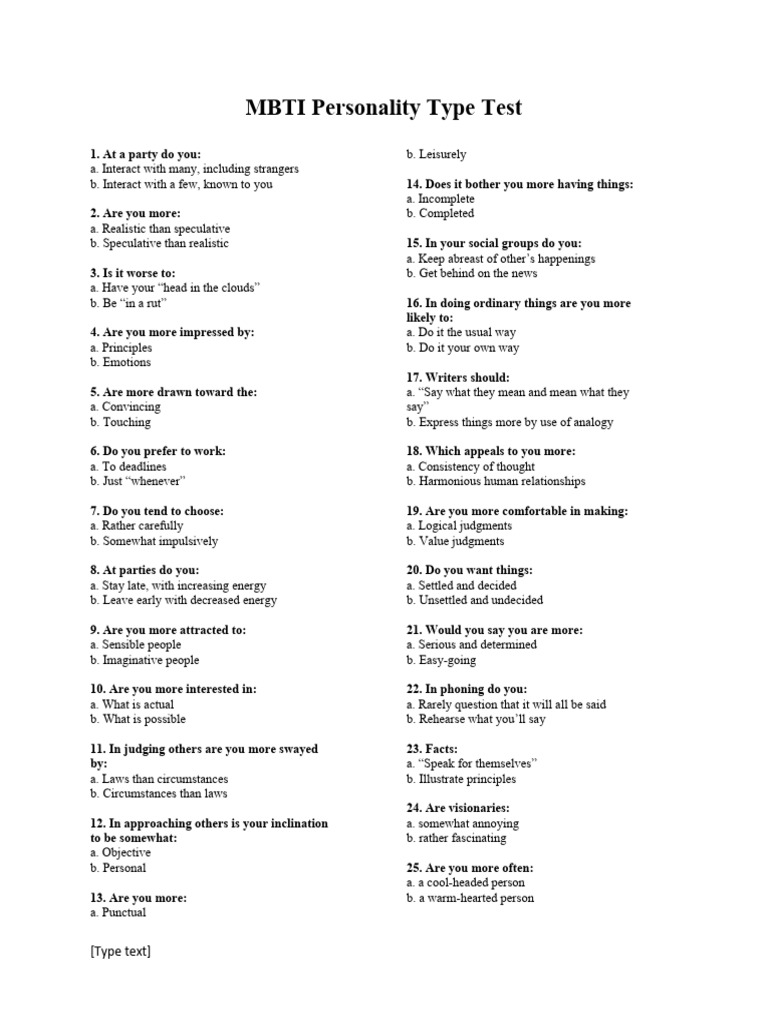 MBTI | PDF | Psychology