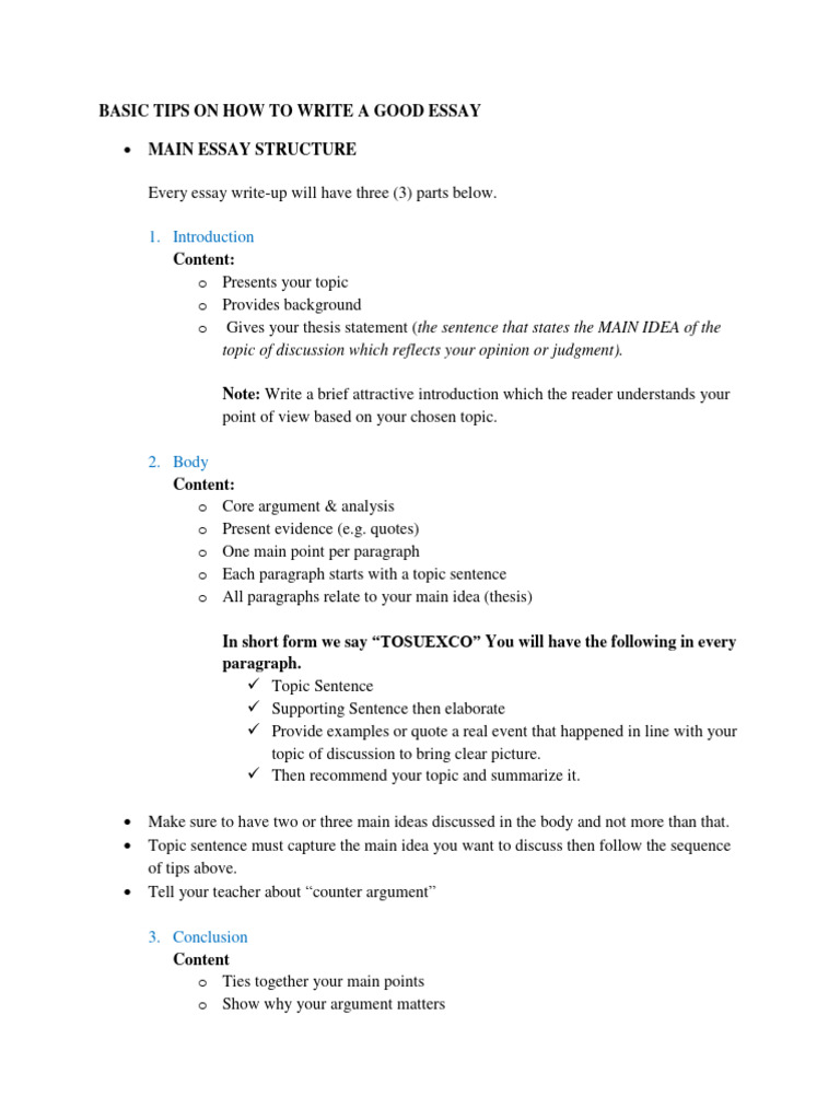 Essay Structure | PDF | Essays | Human Communication