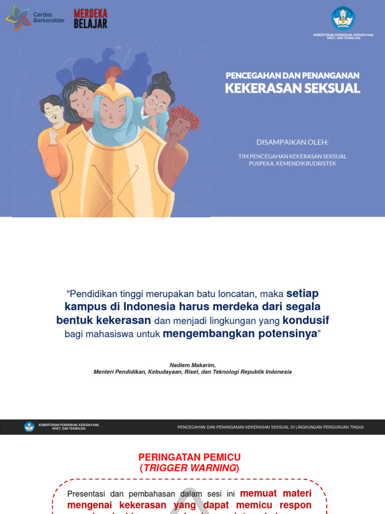 Materi Pencegahan Kekerasan Seksual 27 10 23 | PDF