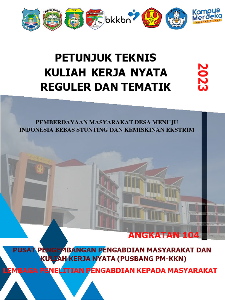 Panduan KKN 104 2023 | PDF | Karier & Perkembangan | Ilmu Sosial
