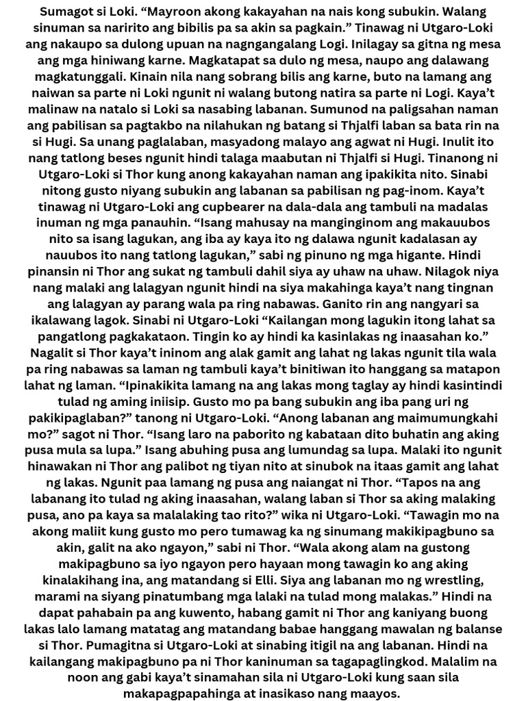 Sina Thor at Loki Sa Lupain NG Mga Higante Ni Snorri Sturluson Isinalin Sa Filipino Ni Sheila C ...