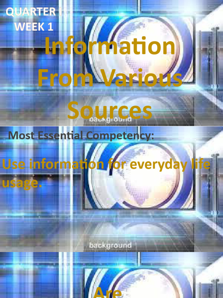 Understanding Information Sources | PDF | Primary Sources | News