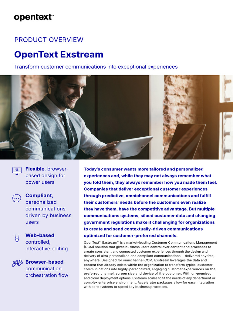 Opentext Po Exstream16 6 | PDF | Communication | Cloud Computing