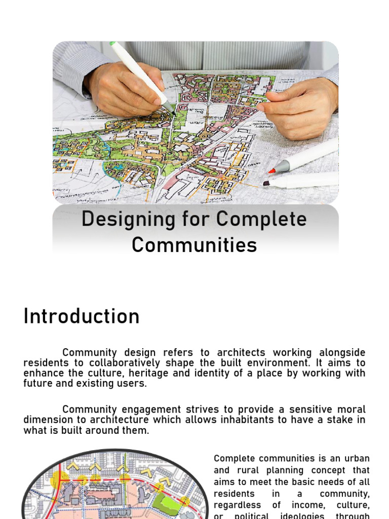 Designing For Complete Communities | PDF | Urbanization | Planning