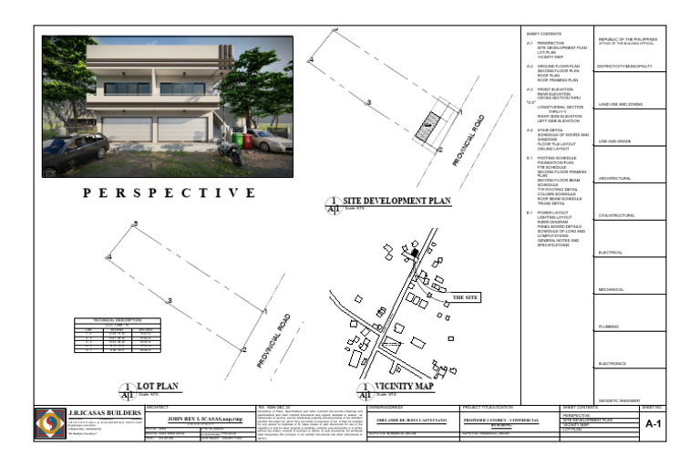 Perspective: Site Development Plan 1 A1 | PDF | Buildings And ...