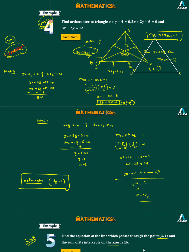 25 Jan Himanshu St Line Pdf Line Geometry Cartesian Coordinate System 