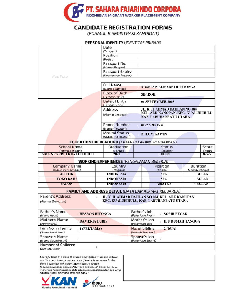 Sfc-Form-Rba (2) CETAK | PDF