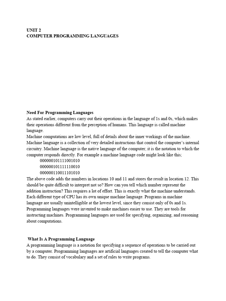 Unit 2 Cs 150 | PDF | Java Virtual Machine | Programming Unit 2 Cs 150 | PDF | Java Virtual Machine | Programming