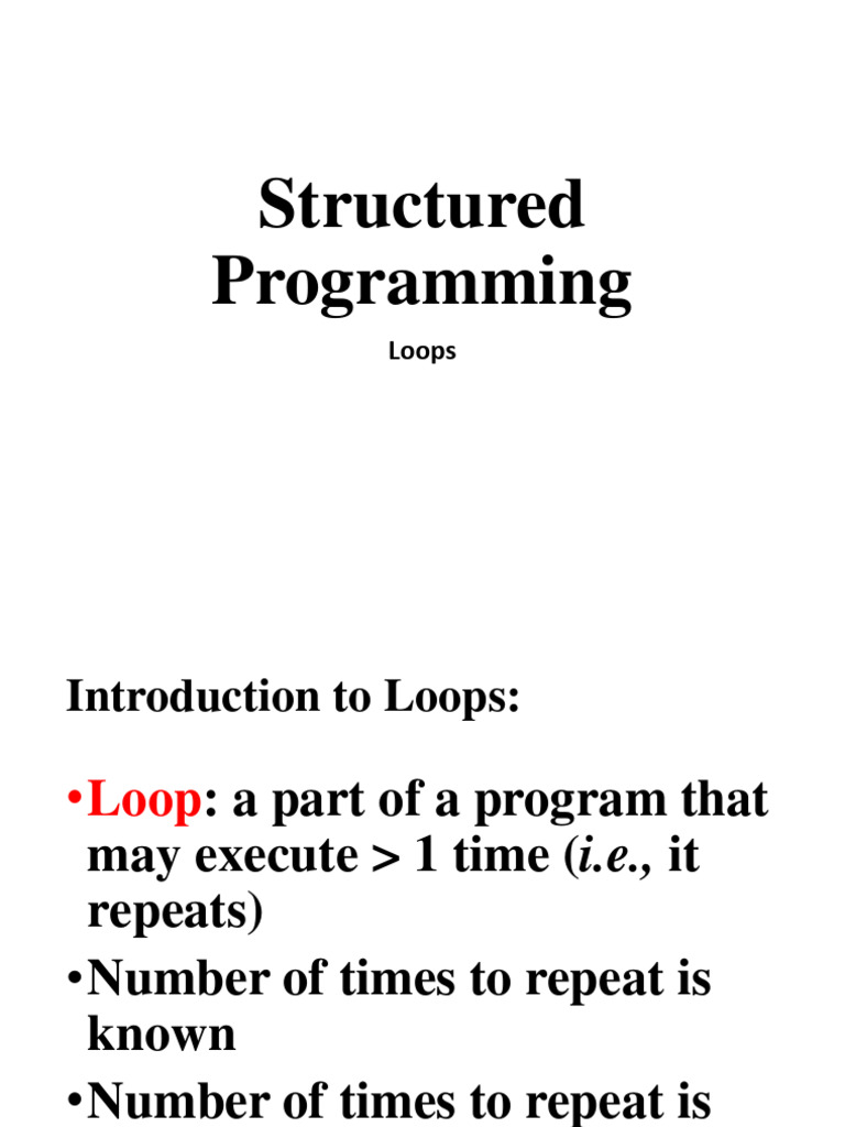 Unit 6b Pdf Control Flow Computer Programming