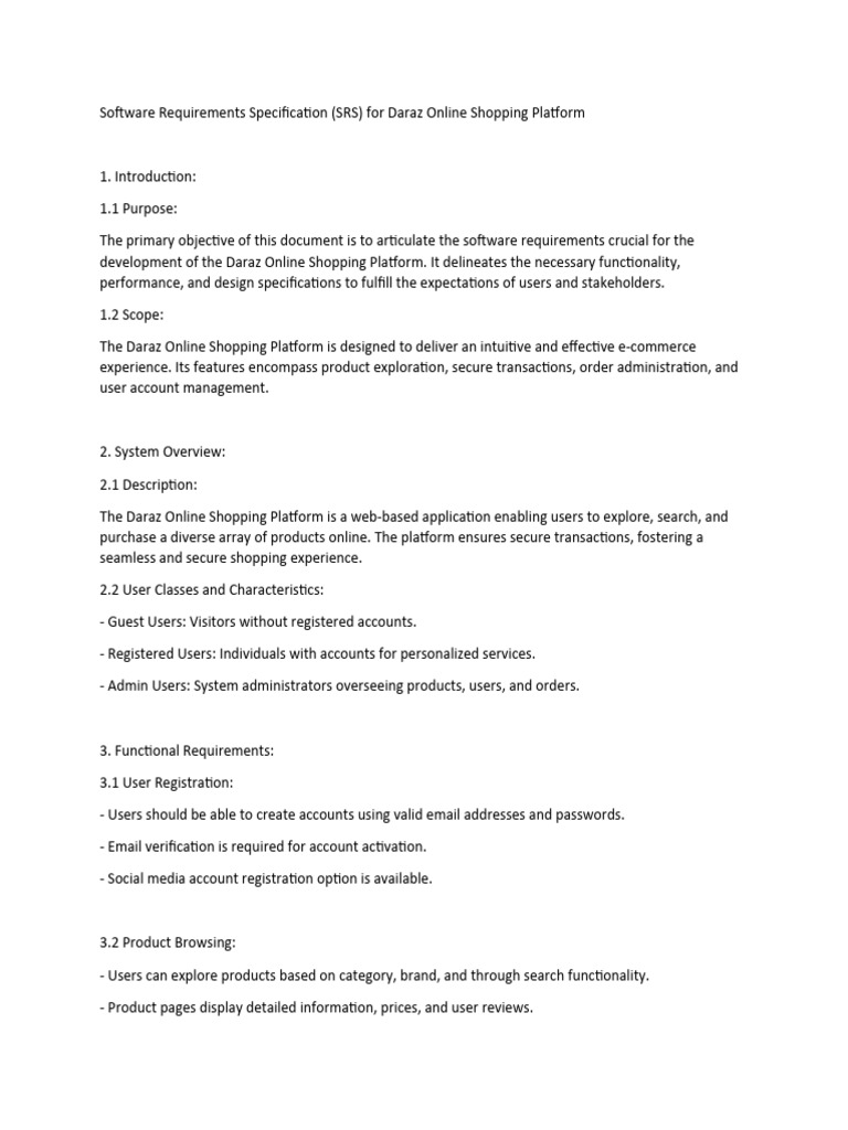Software Requirements Specification Change | PDF | Online Shopping ...