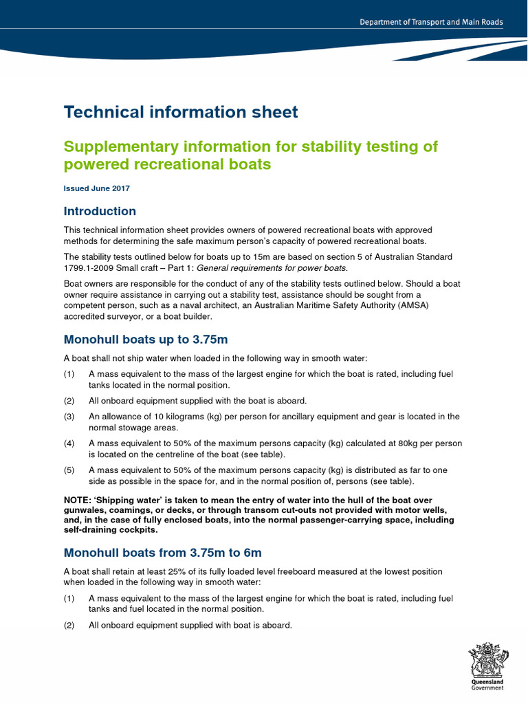 Technical Information Sheet | PDF | Boats | Ships