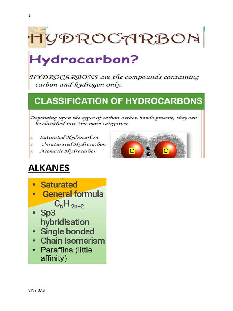 Hydrocarbons Notes Pdf Alkene Conformational Isomerism