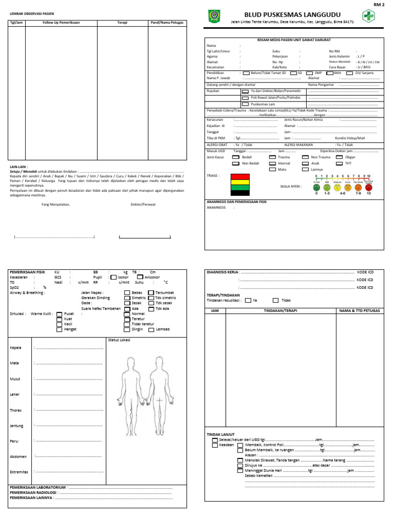 RM 2 Lembar Ugd | PDF