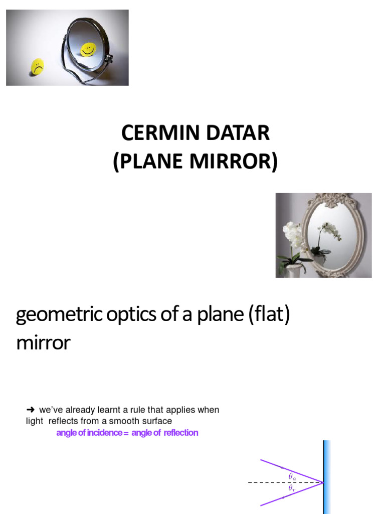 Cermin Datar | PDF | Optics | Reflection (Physics)