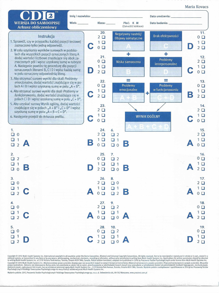CDI-2 Całość Samoopis Wersja Pełna | PDF