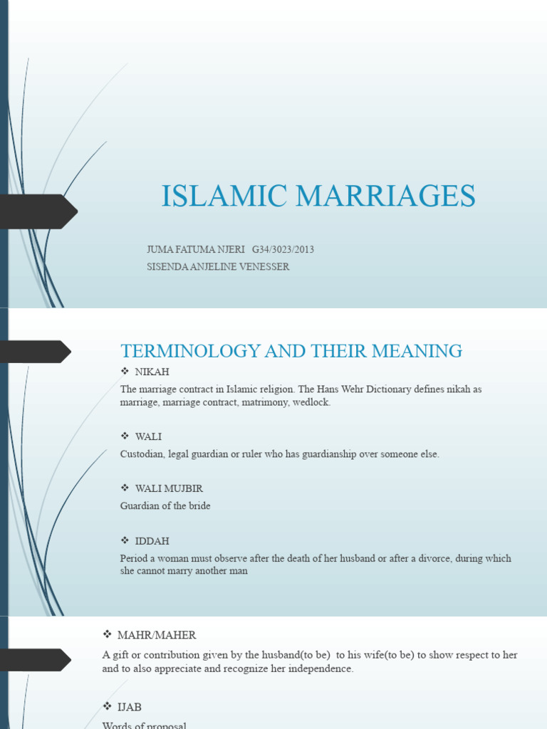 Islamic Marriage | PDF | Marriage | Chastity