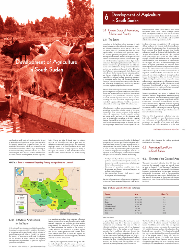 South Sudan Infrastructure Action Plan - A Program For Sustained Strong ...