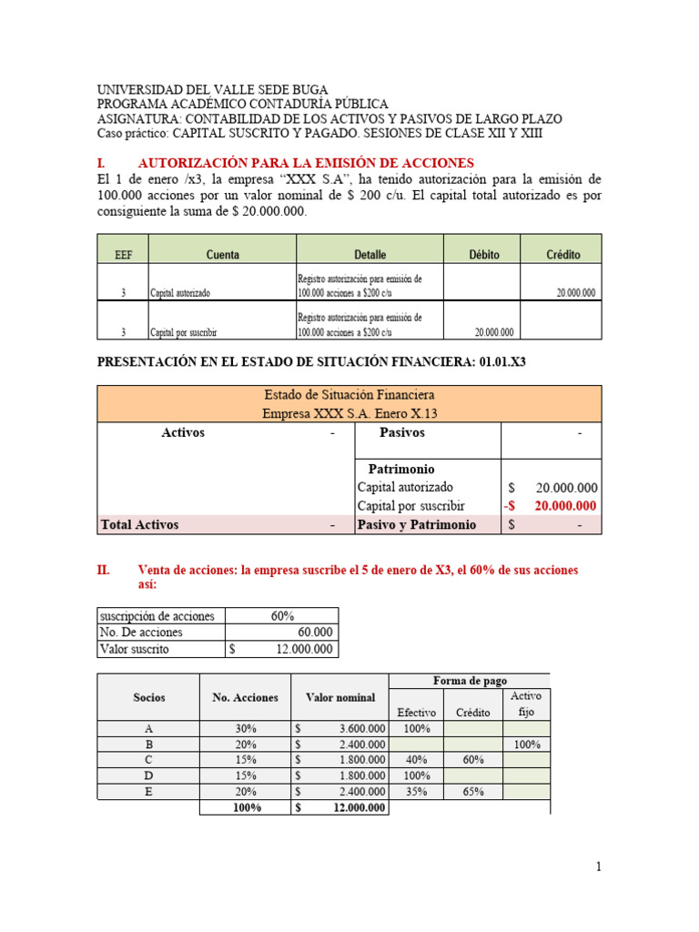 Capital Suscrito y Pagado | PDF | Contabilidad | Compartir (Finanzas)
