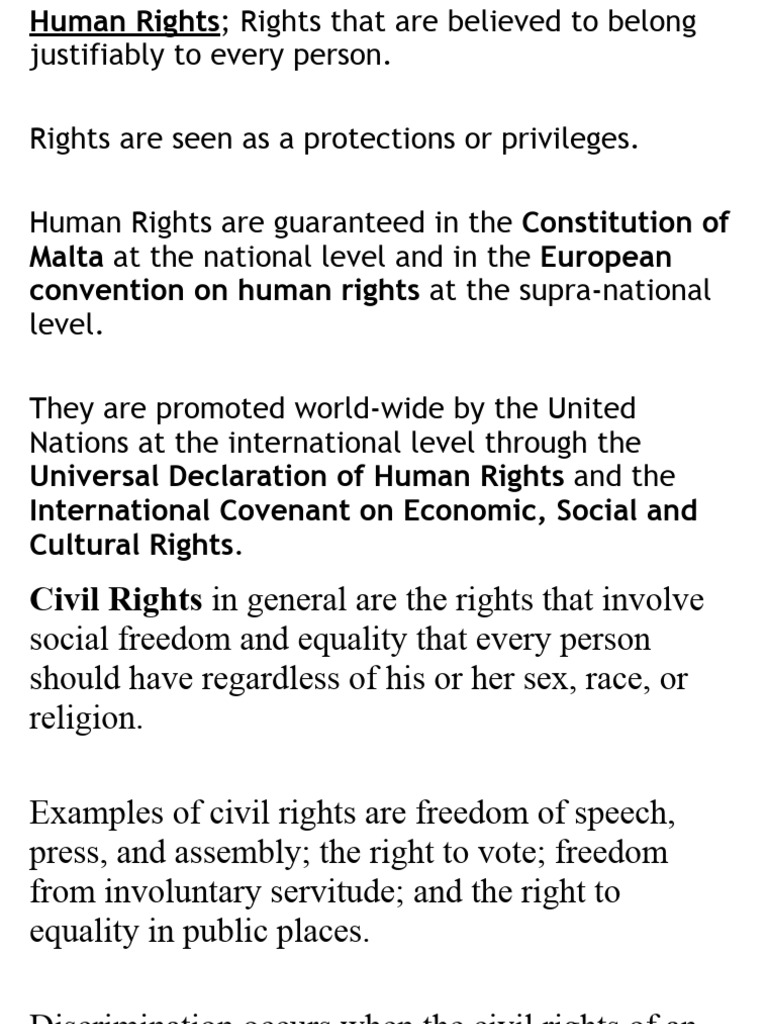 5 Human Rights | PDF | Civil And Political Rights | Human Rights