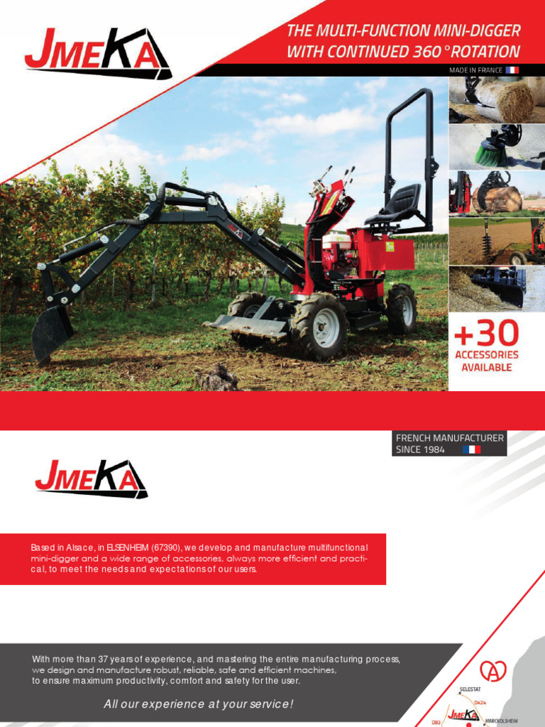 JMEKA Multi Function Mini Digger en | PDF | Trailer (Vehicle) | Manual ...
