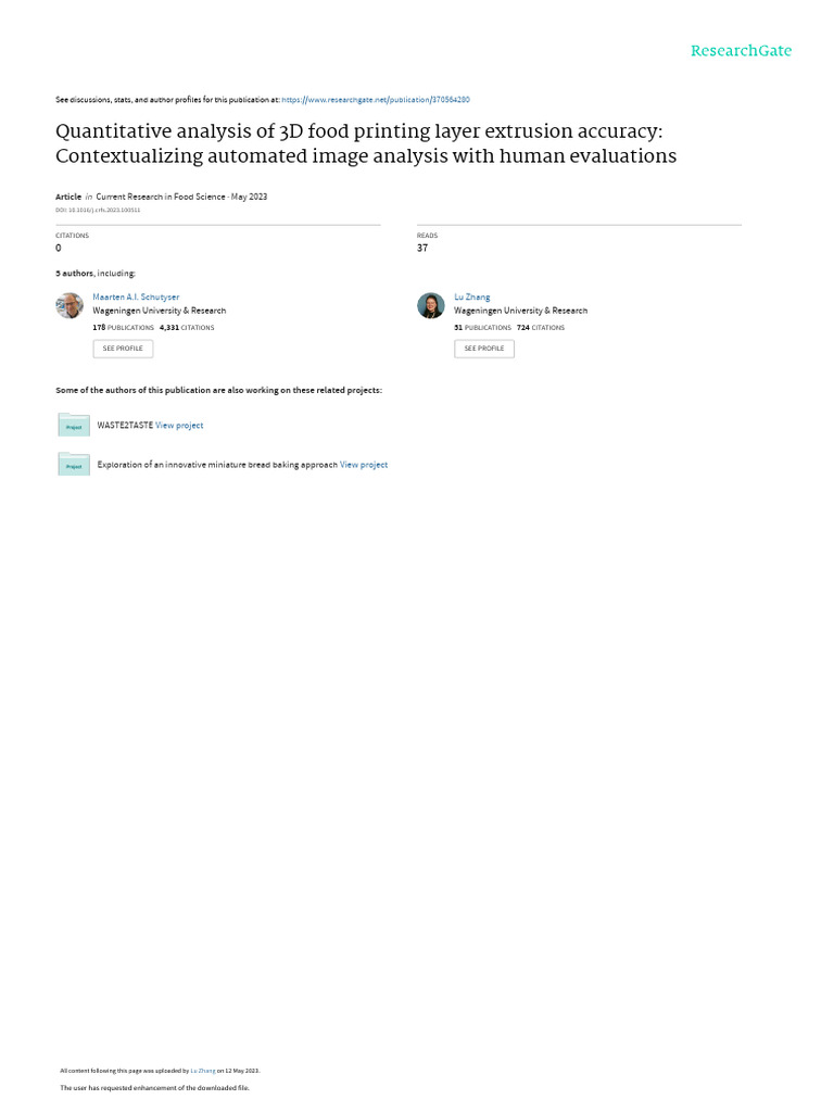 2023 CRFS Human Vision Vs Computer Vision 3D Printing | PDF | 3 D ...