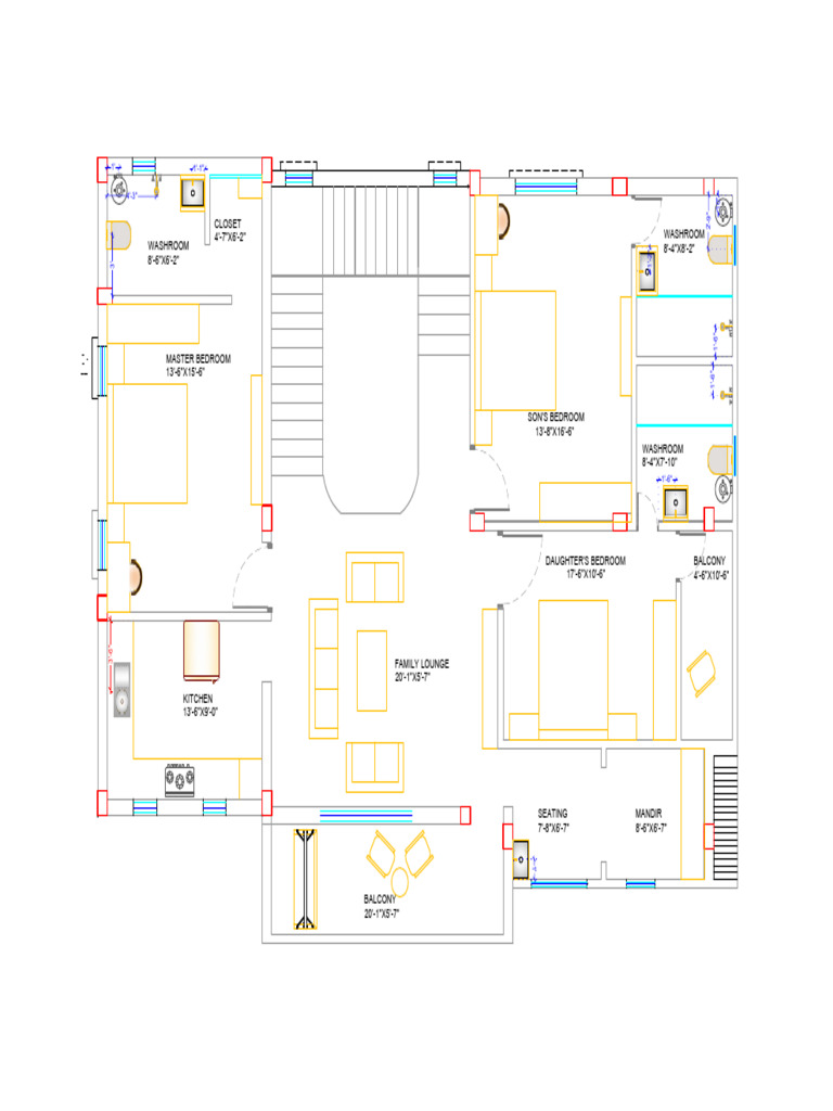 Plumbing Layout - First Floor | PDF | Room | Interior Design