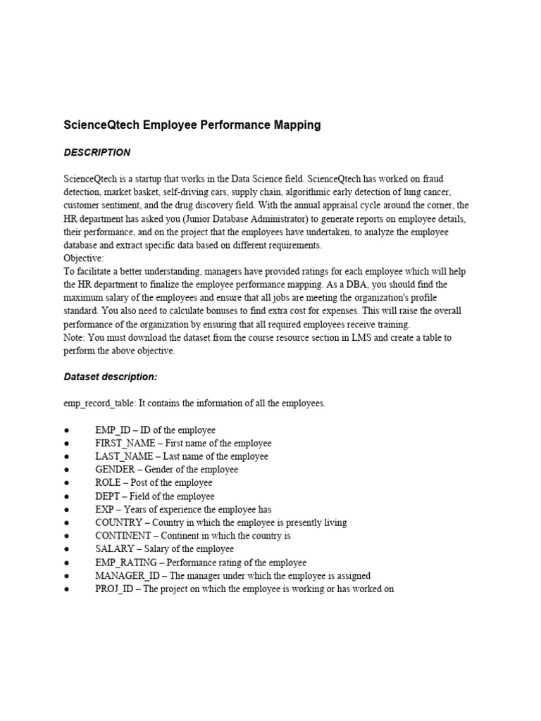 SQL Project | PDF | Sql | Databases SQL Project | PDF | Sql | Databases