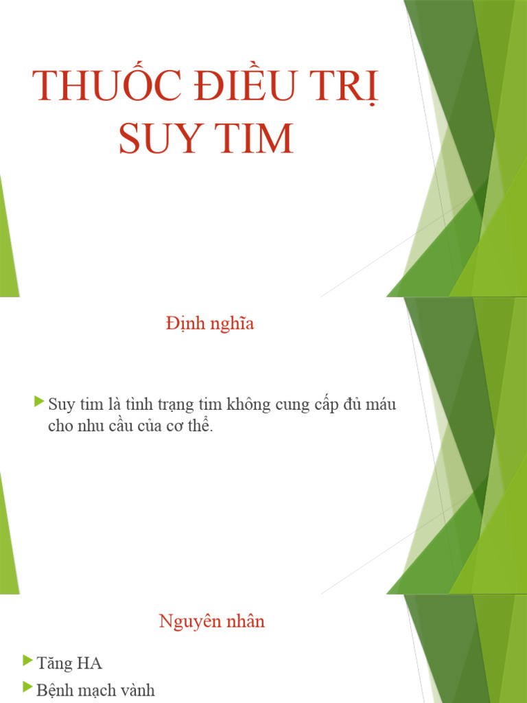 Bai 15.thuoc Dieu Tri Suy Tim. DA17RHM | PDF
