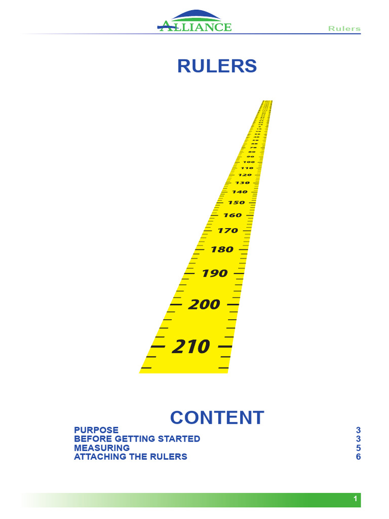 Sticky Rulers Manual | PDF | Tools | Manufactured Goods