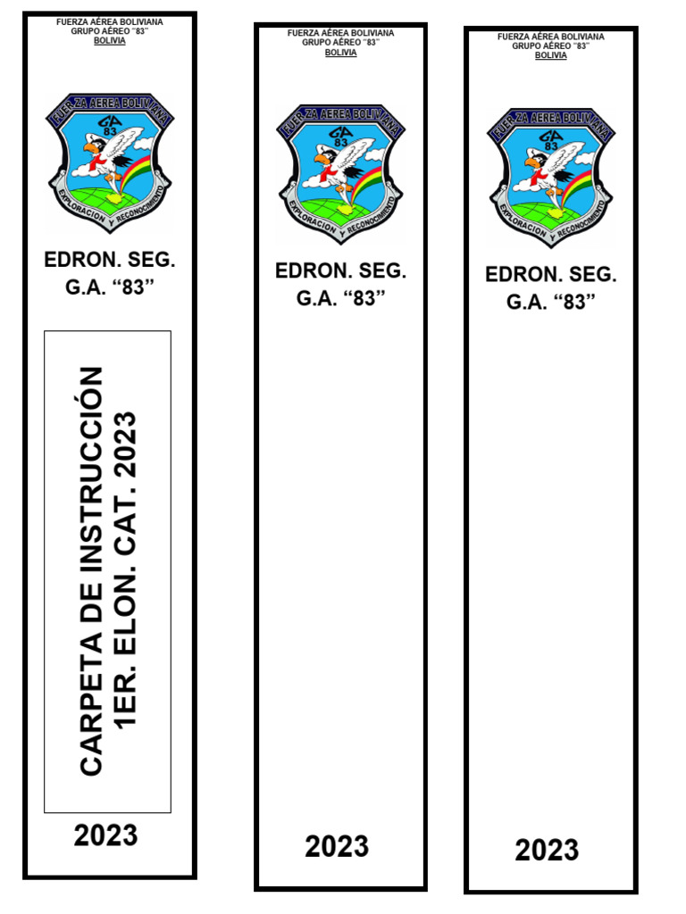 Lomos de Carpeta Modelo | PDF