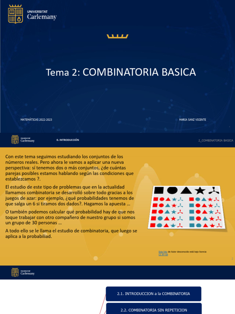 2 Combinatoria Teoria | PDF | Combinatoria | Permutación