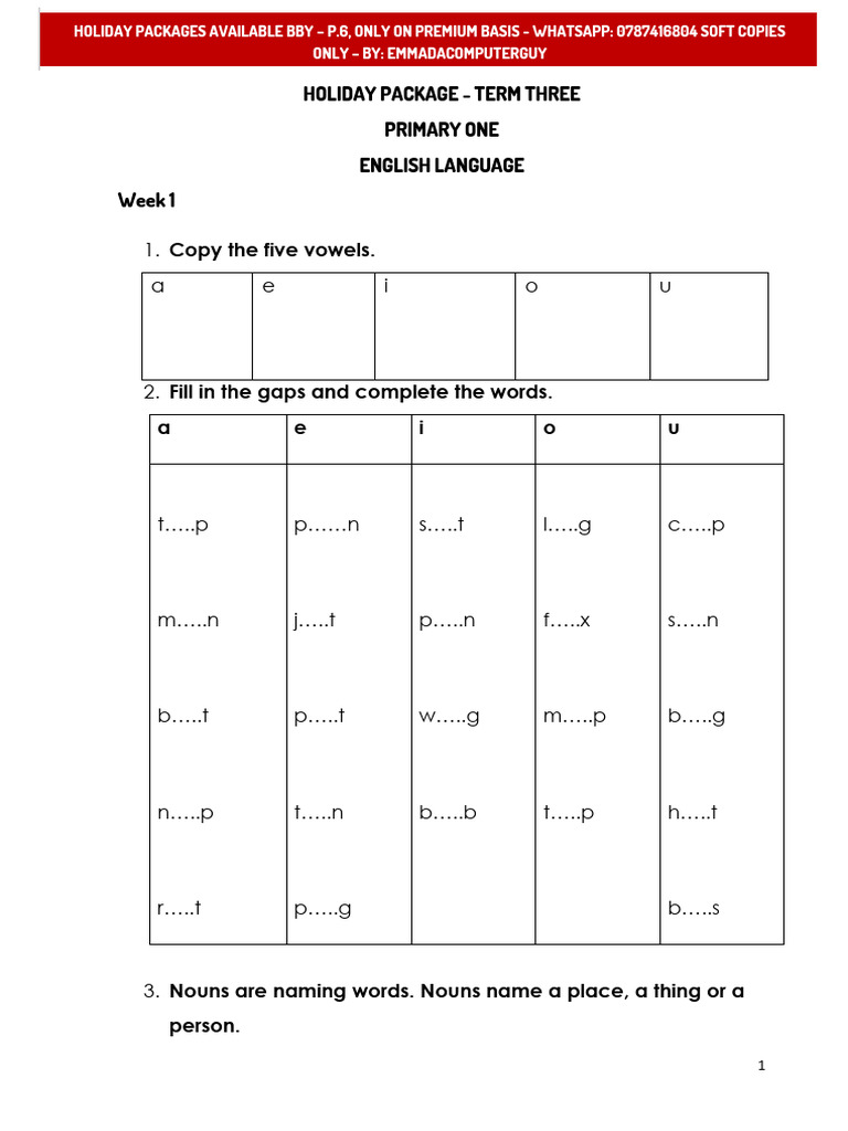 Primary One Holiday Package 2024 | PDF | Jesus | Muhammad