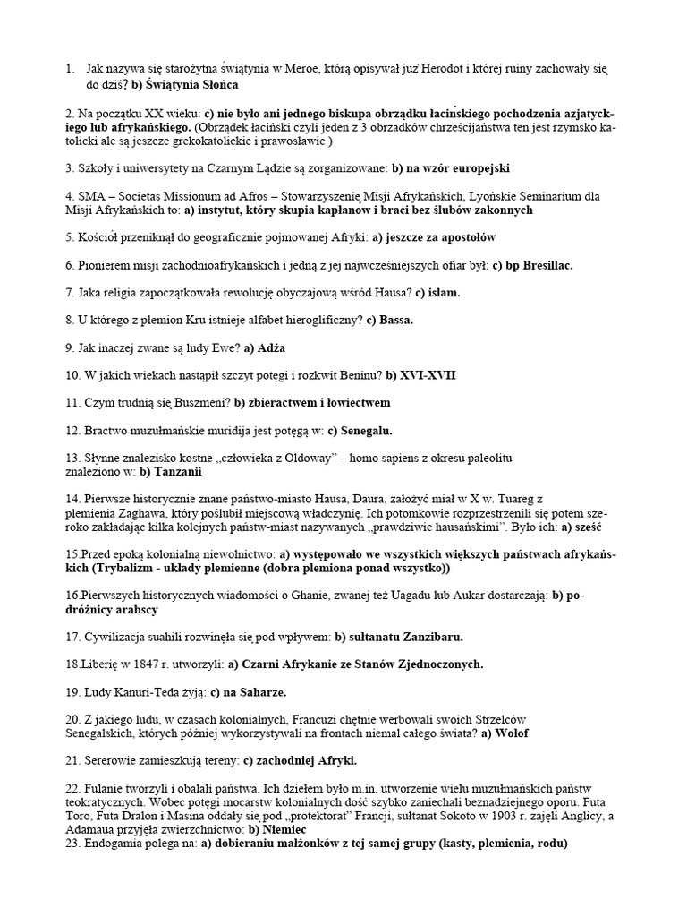 Afryka Konkurs | PDF