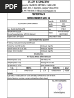 DPT Test Report Format | PDF