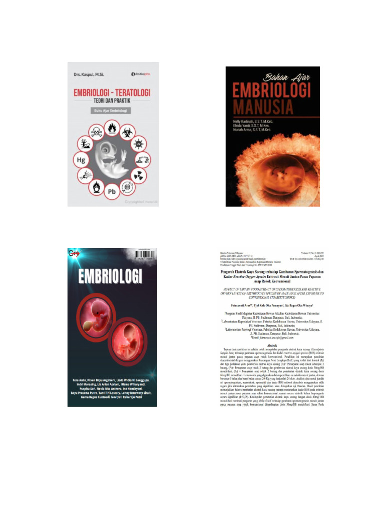 Dapus Embrio 1 | PDF