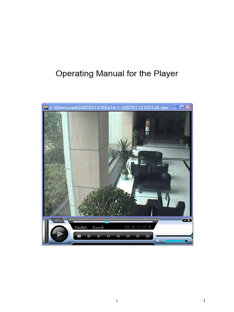 Player Operating Manual | PDF | Computer File | Video