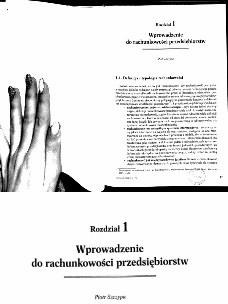 Podstawy Rachunkowości - Szczypa | PDF