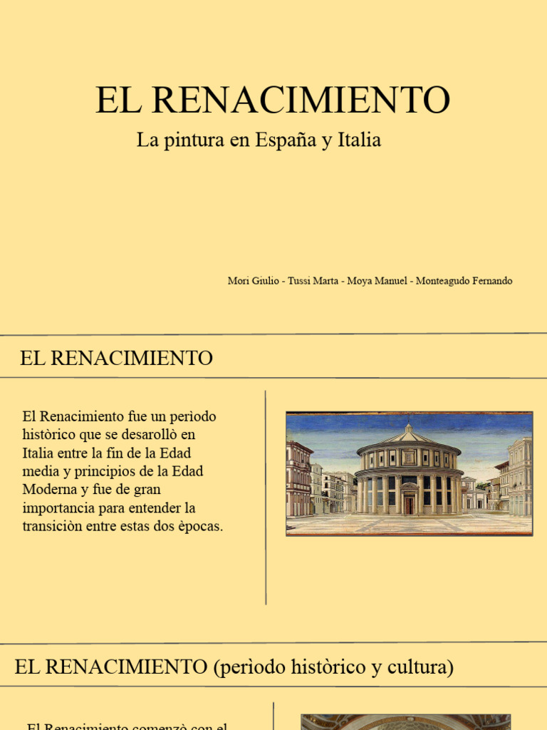 El Renacimiento | PDF | Renacimiento italiano | Renacimiento