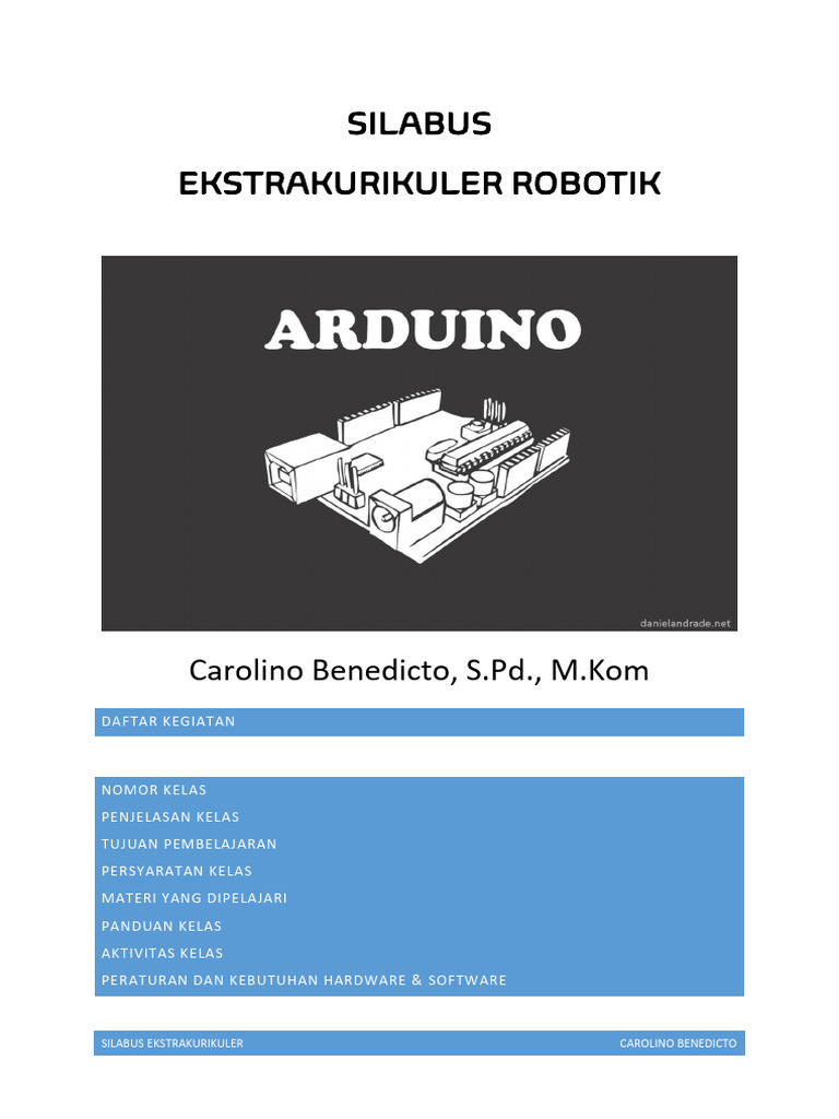 Silabus Ekstrakurikuler Robotik SMP | PDF