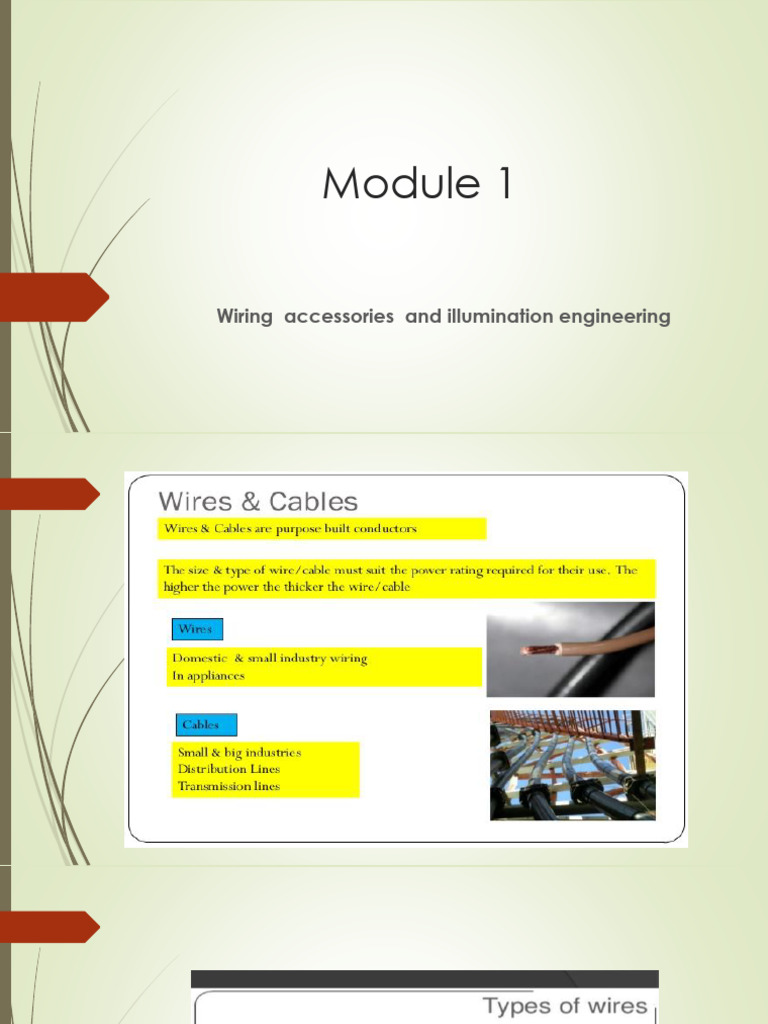 MODULE 1 Electrical Installation | Download Free PDF | Incandescent ...