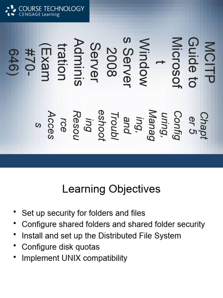 CH 05 | PDF | Computer File | Active Directory
