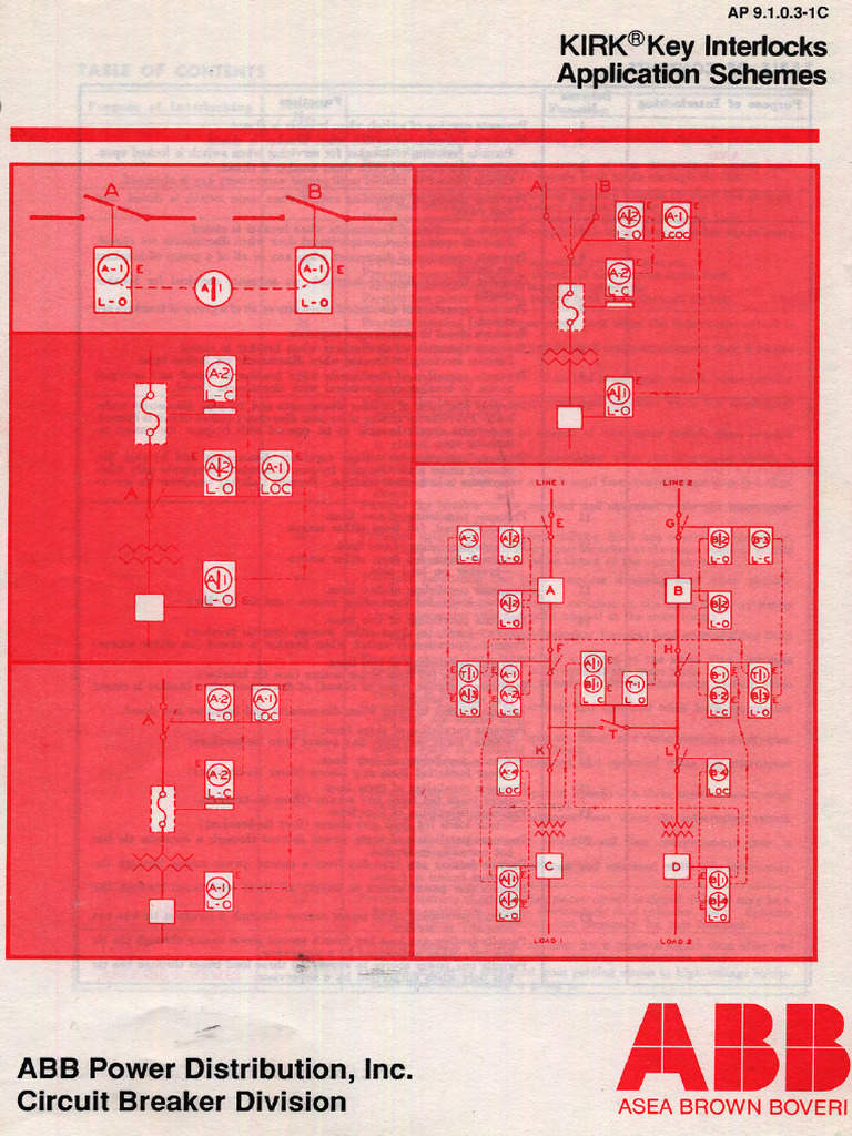 Abb Kirk Key Interlocks Applications Schemes | PDF