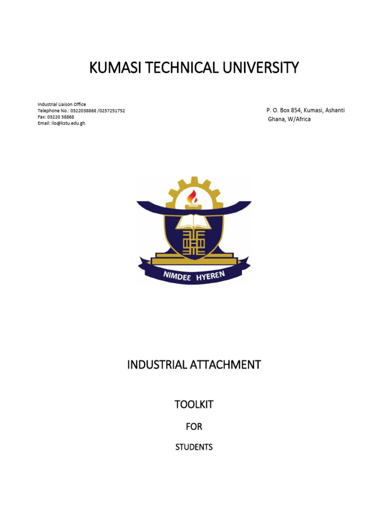 Kumasi Technical University Industrial Attachment ToolKit For All Students | PDF