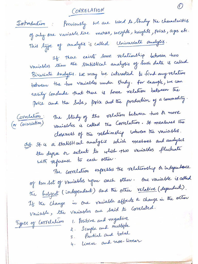 PS-Unit2-Correlation & Regression | PDF PS-Unit2-Correlation & Regression | PDF