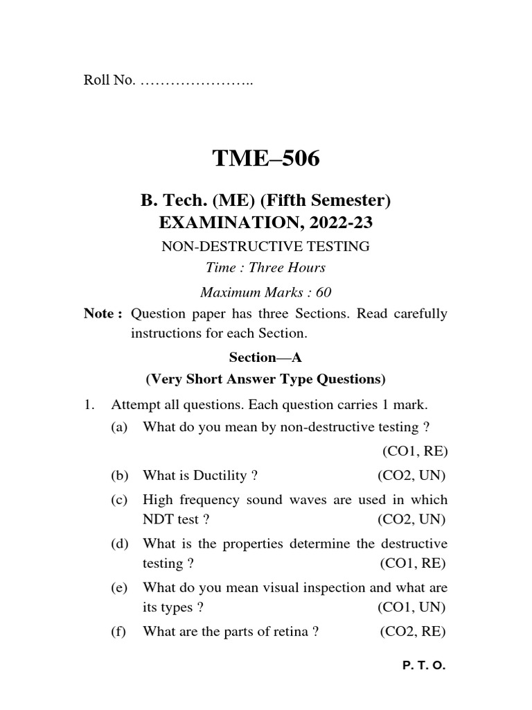 Non-Destructive Testing | PDF | Nondestructive Testing | Physical Sciences