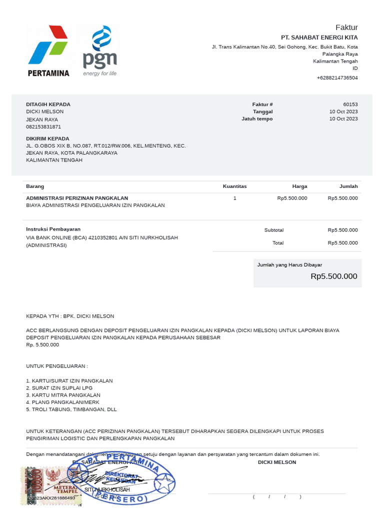 Faktur#60153 | PDF